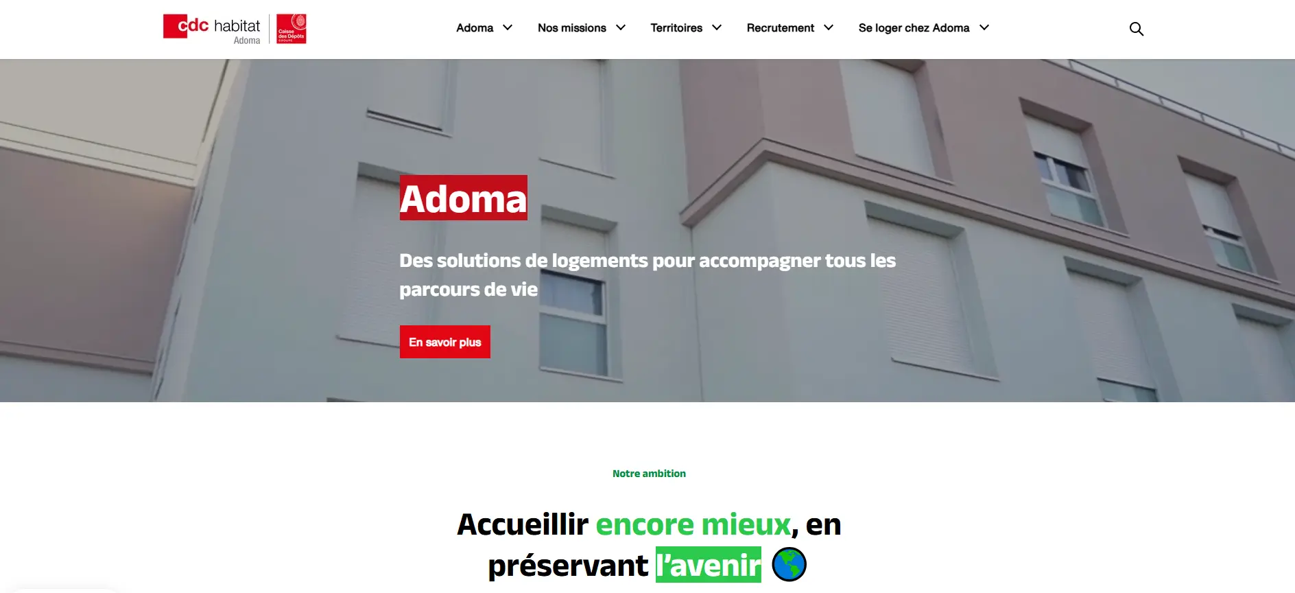 Adoma : Solutions d’hébergement et accompagnement social