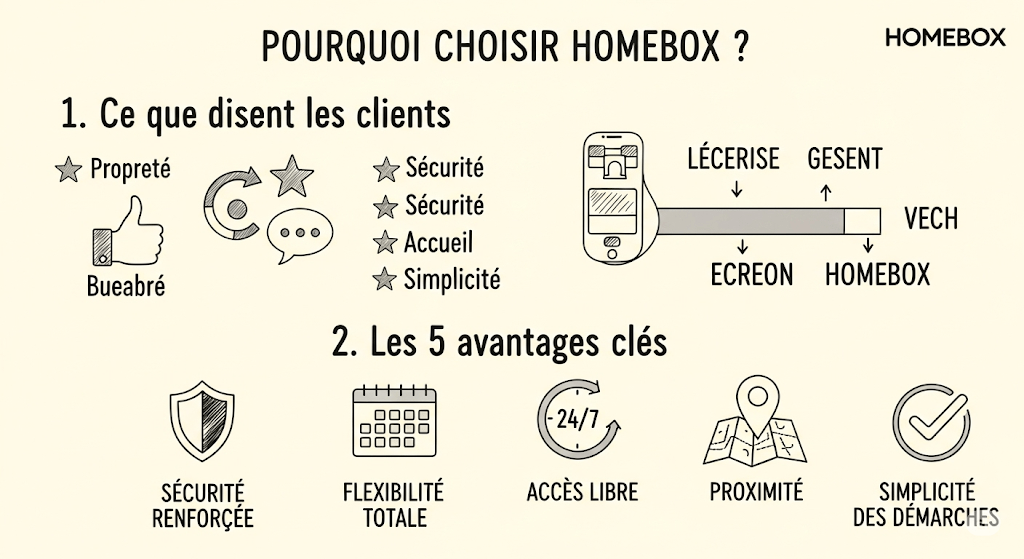 Homebox : tarifs, avis et location de box de stockage (2025)