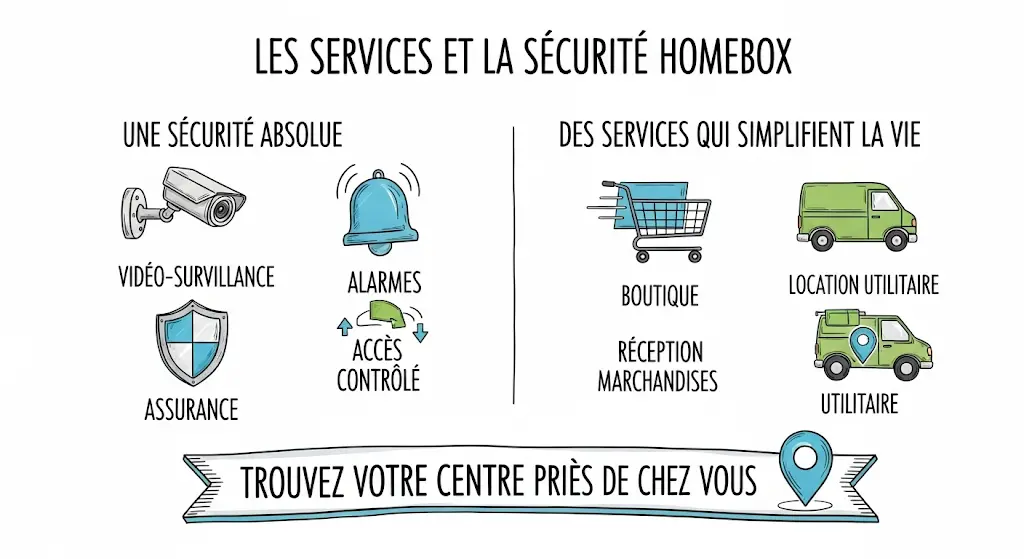 Homebox : tarifs, avis et location de box de stockage (2025)